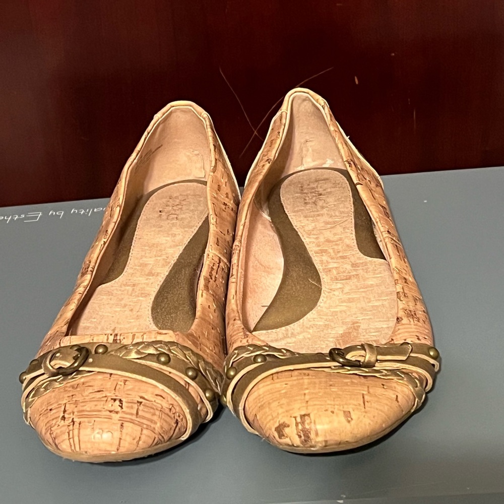 B.O.C. Alejandra Ballet Flats Cork With Bronze Metall… - Gem